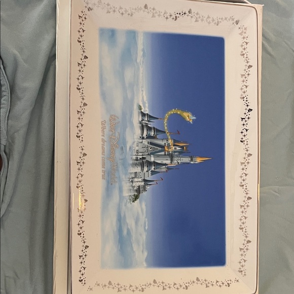 Disney | Accents | Disney Castle Frame White And Gold | Poshmark